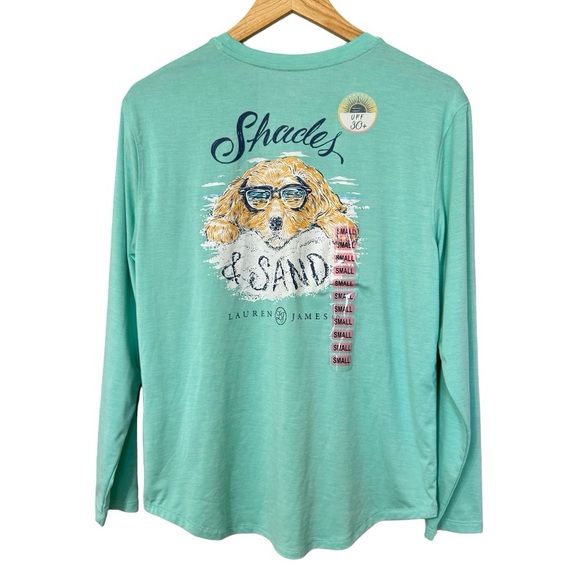 Lauren James | Tops | Lauren James Shades Sand Long Sleeve Upf 3 Beach ...